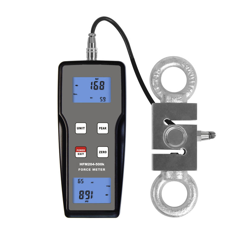 N / Kg / Lb Push Force And Pull Force Digital Force Gauge HFM-204-500K