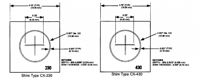 Steel Magnetic Particle Testing Equipment Standard Flaw Shims ...