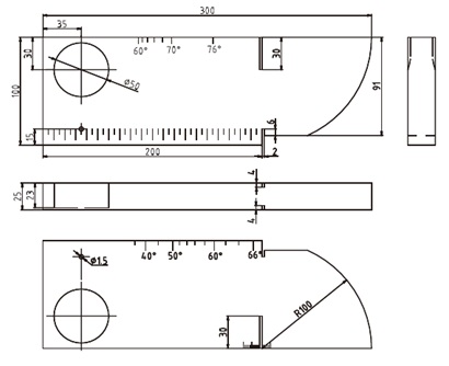 Ndt Ultrasonic Flaw Detector Iiw Type 1 Calibration Block