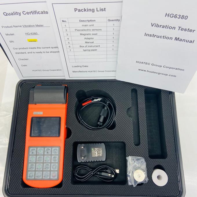 Real Time Spectral Chart Portable Vibration Meter Printing Function For ...