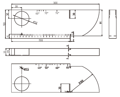 Iiw V1 Ultrasonic Calibration Block For Non Destructive Testing