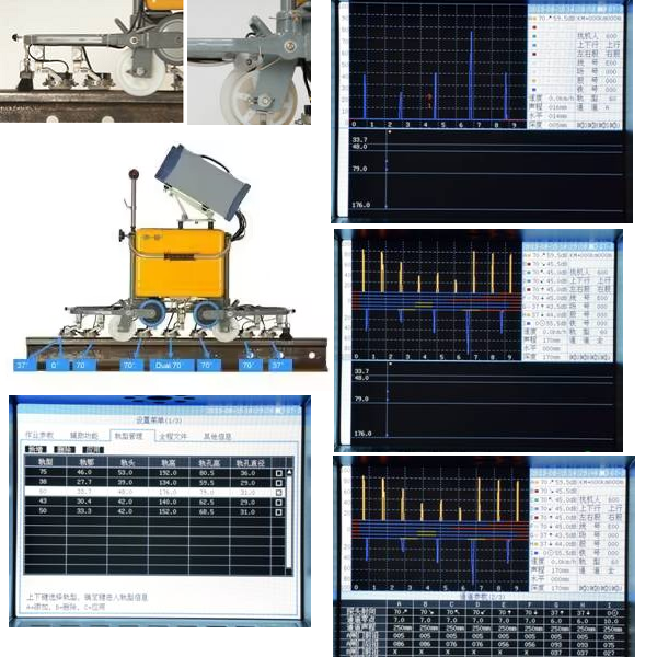 Nondestructive Inspection Ultrasonic Rail Flaw Detector Digital