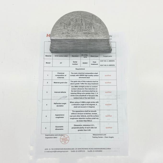 Ndt Ultrasonic Test Block 1018 Carbon Steel A7