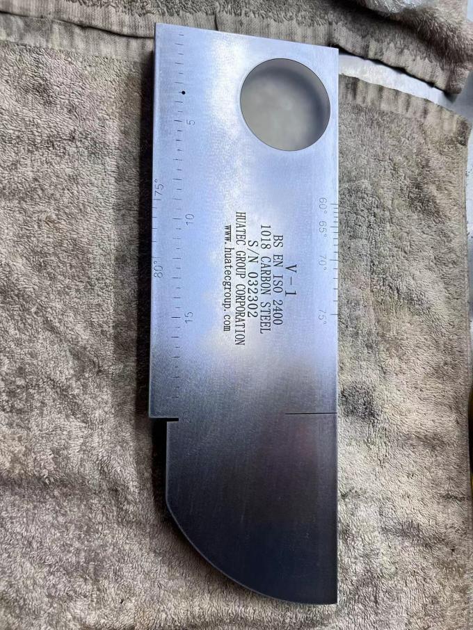 Carbon Steel UT Calibration Blocks 25mm Thickness For Accurate Measurements
