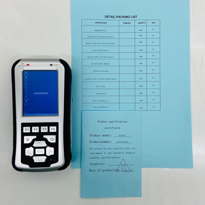 HG3002 2 vibration channels +1 speed channel Color LCD Screen Vibration ...
