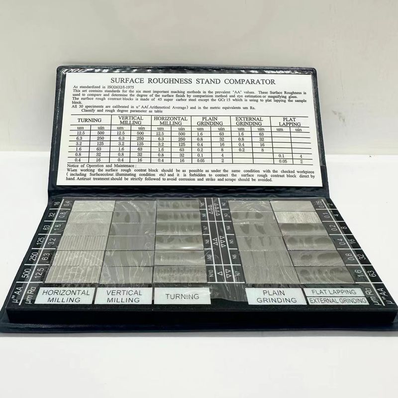 45 Super Carbon Steel Surface Roughness Comparator Contrast Specimen ...