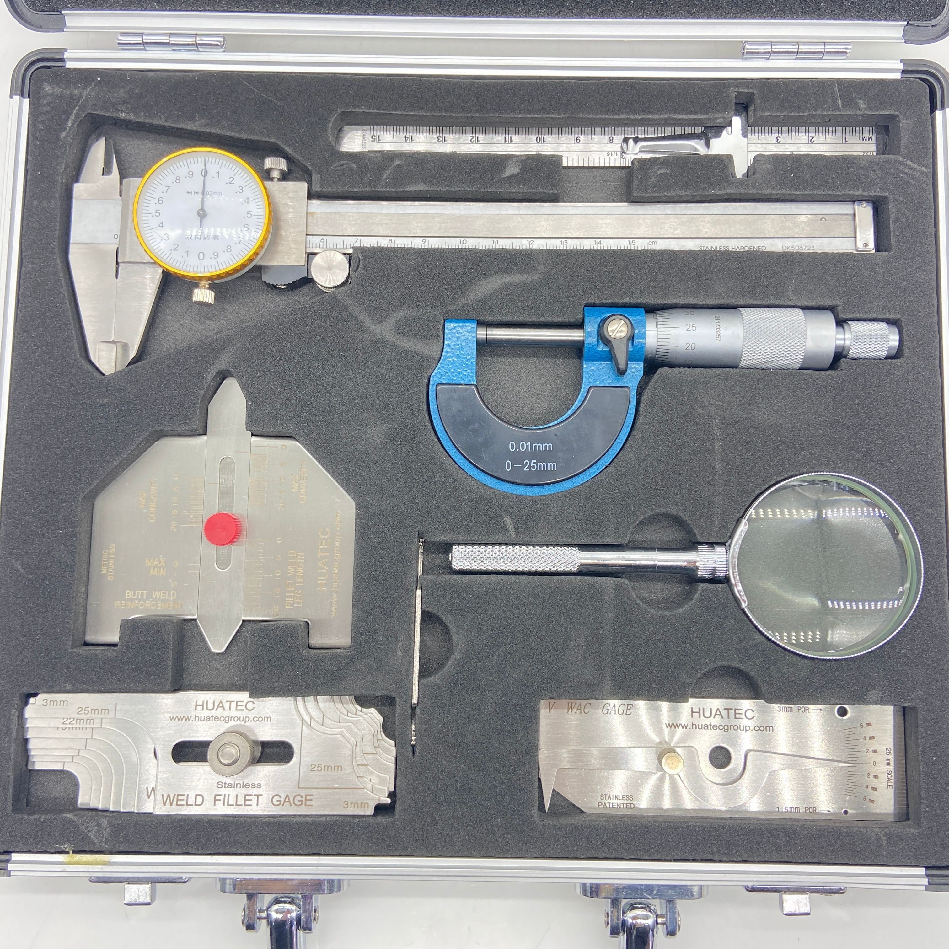 7pcs 1 Set Non Destructive Testing Equipment Visual Inspection Welding ...