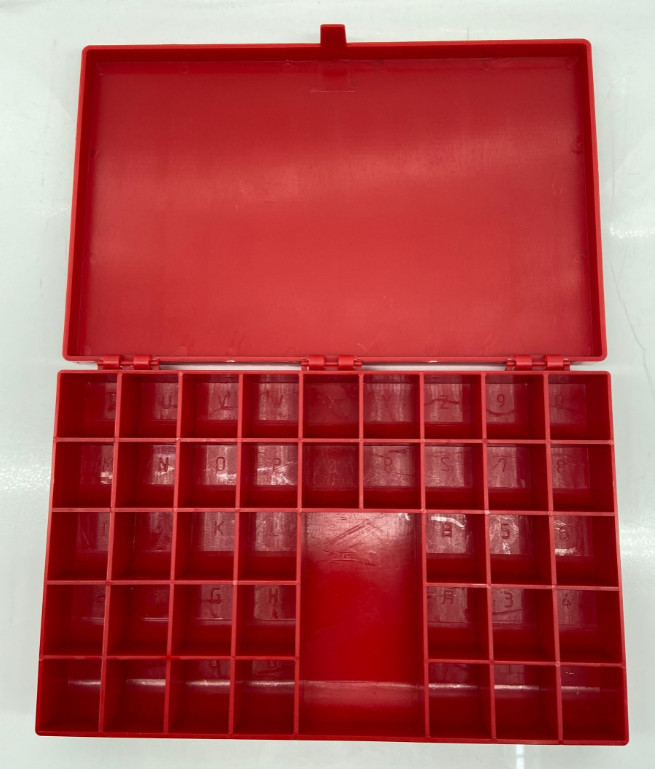 Red Lead Number Box Lead Marker Box Accessories For X Ray Flaw Detector