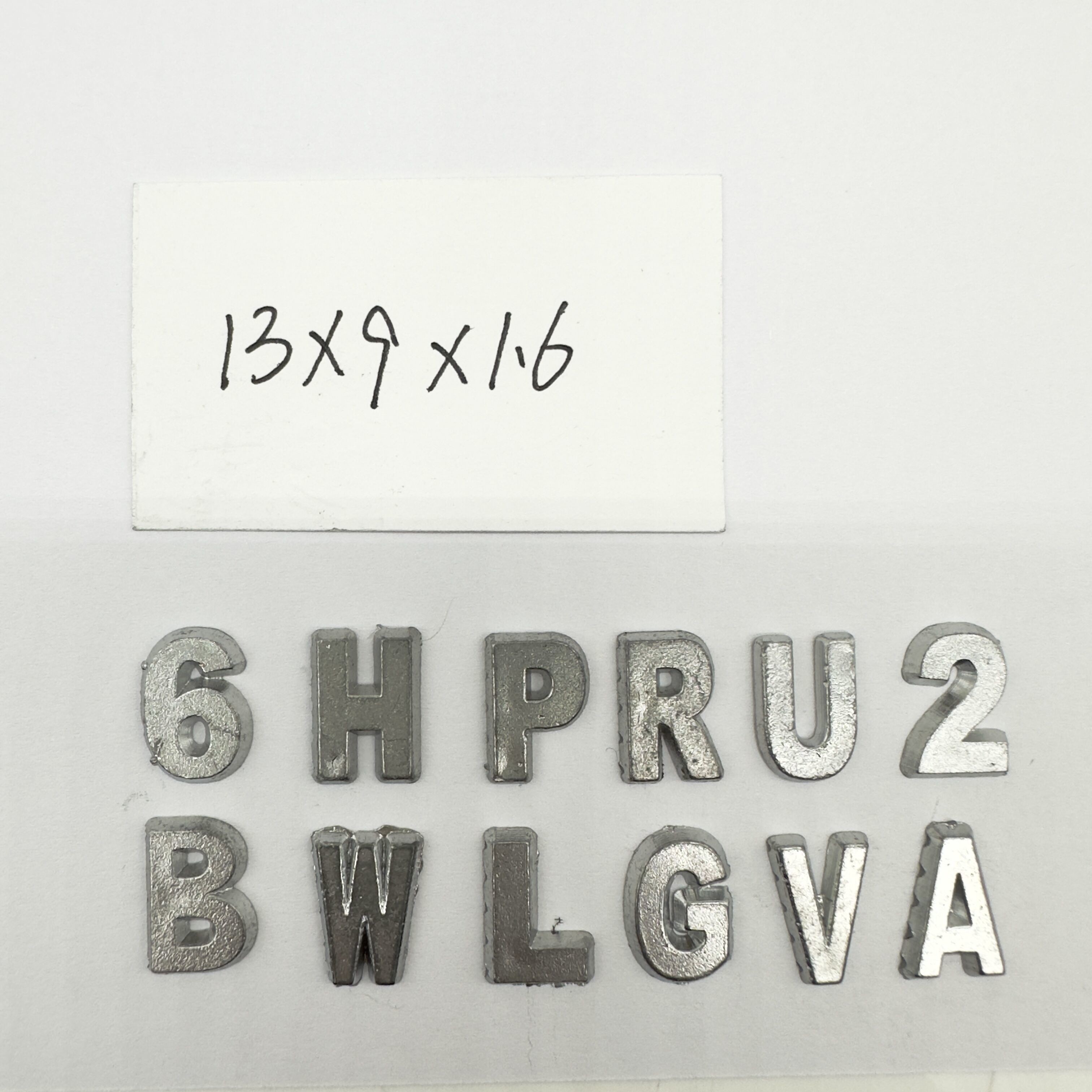 Lead Letter Number Accessories Of X Ray Flaw Detector