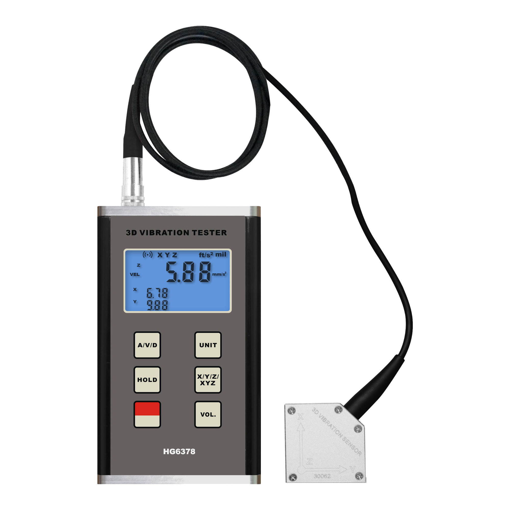 Wide Frequency Range Machine Vibration Meter Non Destructive Testing ...
