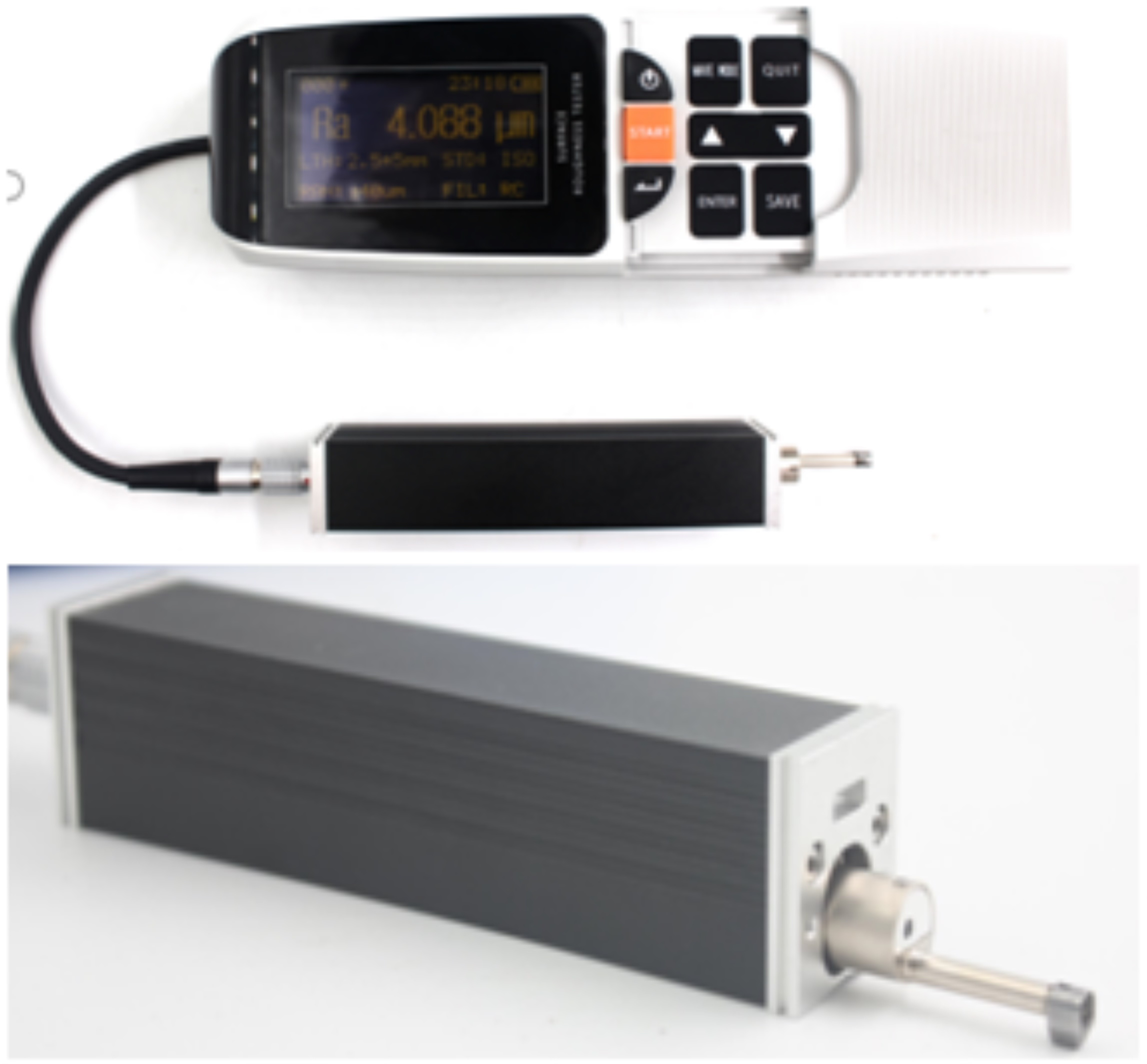 Non Destructive Surface Roughness Analyzer with Ra Rq Measuring Range