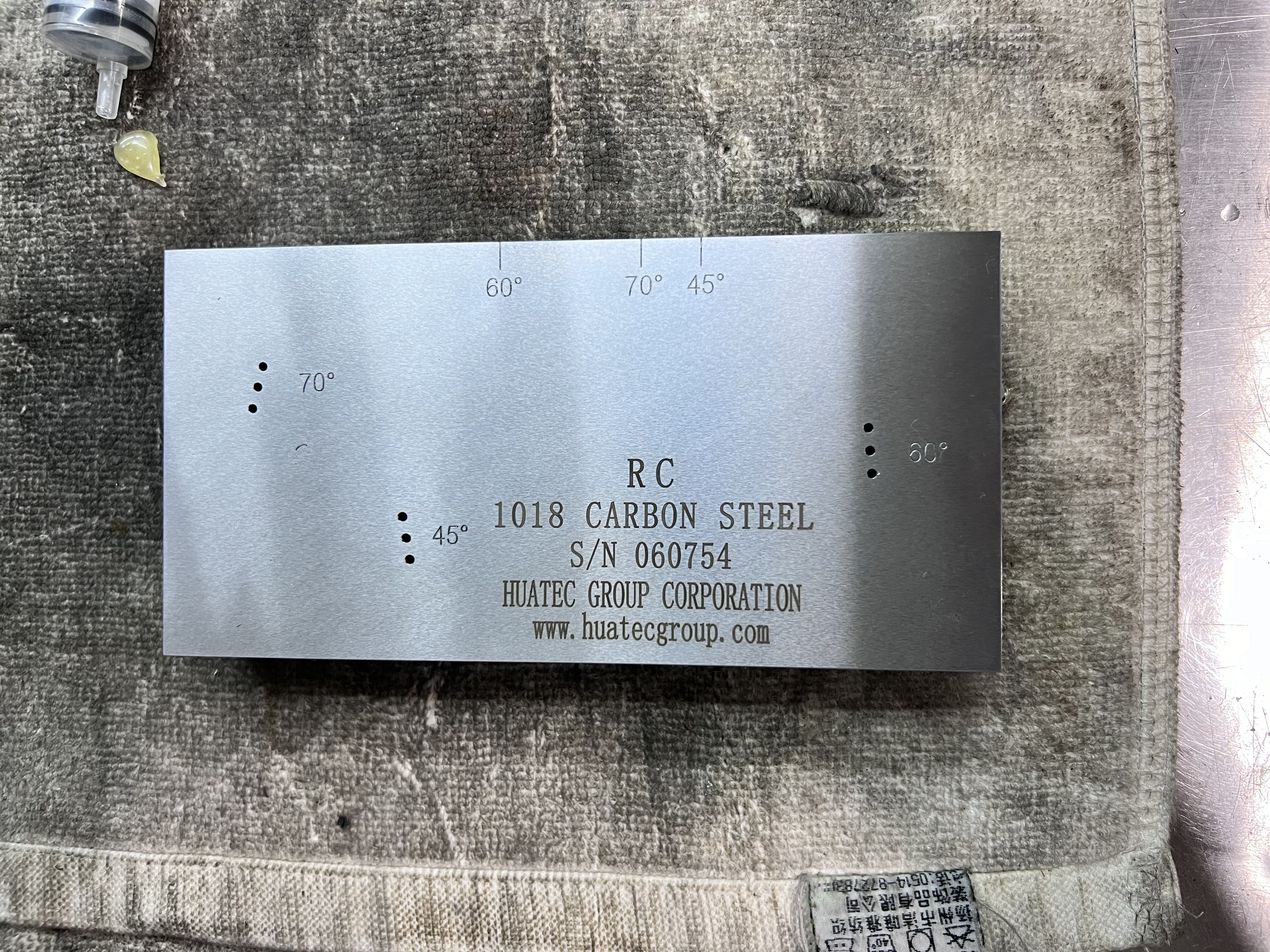 AWS Resolution RC Block Calibration block - NDT Service