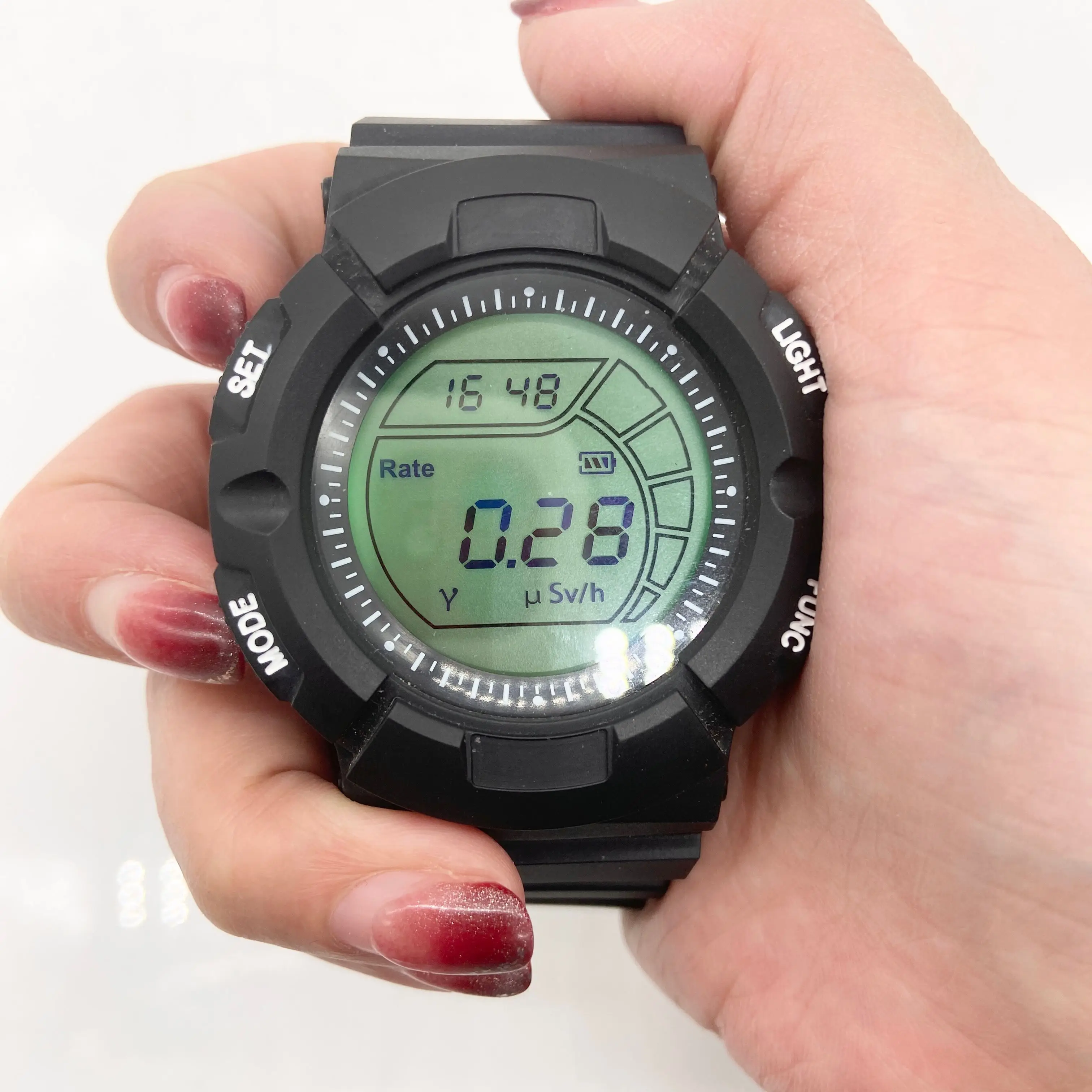 HRD-3 Watch Type Waterproof Personal Dosimeter X γ Radiation Dose Alarm ...