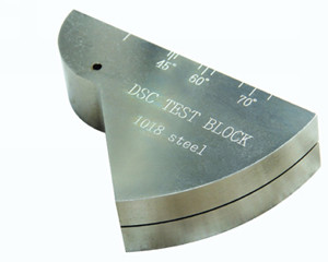 AWS - type DSC Ultrasonic Calibration Blocks for shear wave distance