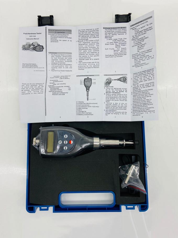 FHT-1122 Compact Handheld Penetrometer Vegetable Fruit Hardness Tester
